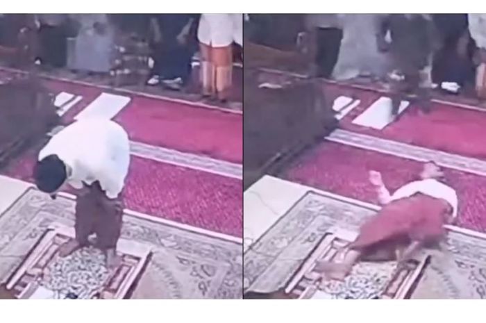 Viral Imam Masjid Wafat Saat Pimpin Sholat, Warganet: Sebaiknya Sholat Tetap Dilanjutkan ...