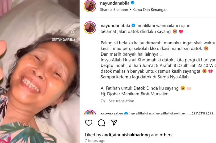 Innalillahi, Nayunda Nabila Sampaikan Kabar Duka - Semua Halaman - Ntvnews.id
