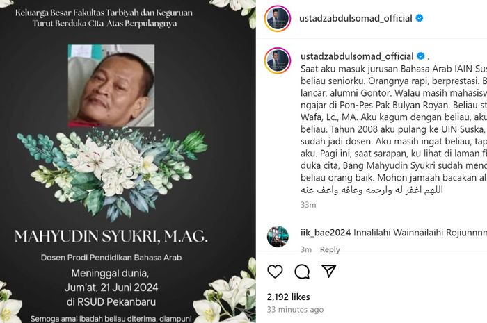 Innalillahi, UAS Sampaikan Kabar Duka - Semua Halaman - Ntvnews.id