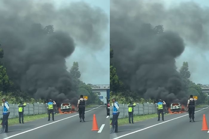 Mobil Terbakar di Tol Cipularang Bikin Macet Panjang - Ntvnews.id