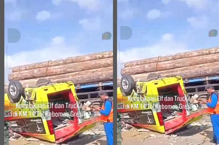 Ngeri Banget! Mobil Elf Adu Banteng dengan Truk Kayu, 2 Orang Tewas Mengenaskan - Semua Halaman ...