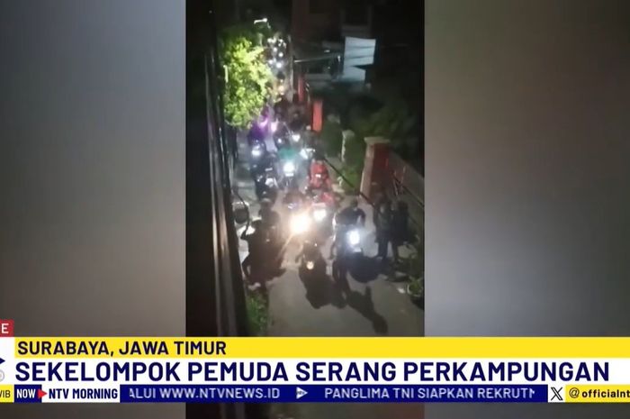 Demi Konten Medsos, Sekelompok Pemuda di Surabaya Nekat Lakukan Aksi Tawuran Serang Perkampungan ...
