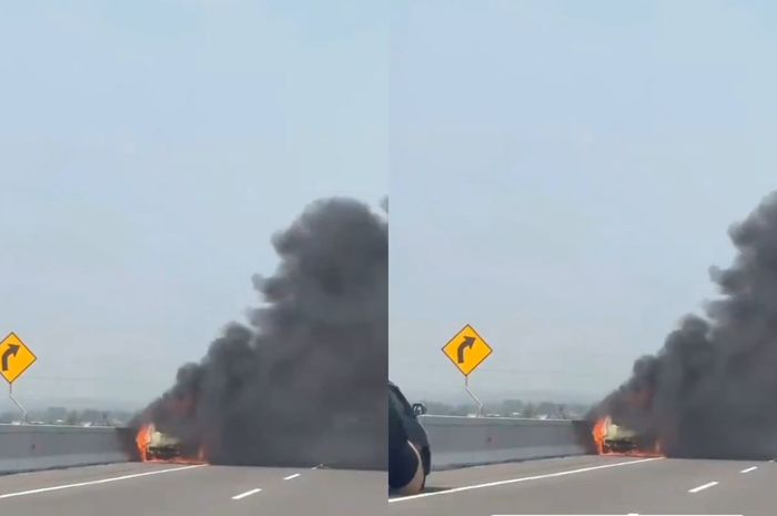 Mobil Terbakar dan Kecelakaan Beruntun di Tol MBZ Berhasil Dievakuasi ...