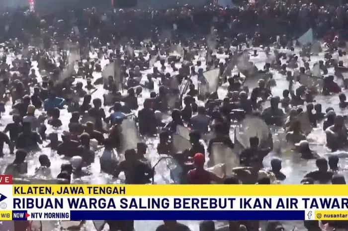 Seru dan Meriah! Ribuan Warga Klaten Rayakan Tradisi Memet Ikan di Desa ...