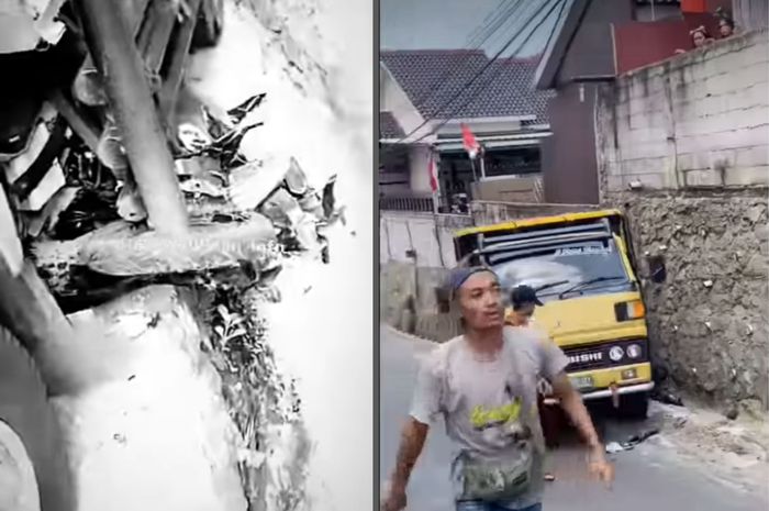 Truk Terperosok Tak Kuat Nanjak Malah Tabrak Motor, Dua Pengemudi Wanita Kritis di Depok ...