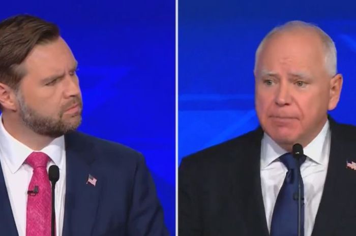 Debat Cawapres AS Pertama: Tim Walz dan JD Vance Saling Serang Soal ...