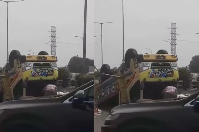Lalu Lintas Tol Priok Menuju Cawang Macet Parah, Ada Truk Terbalik ...