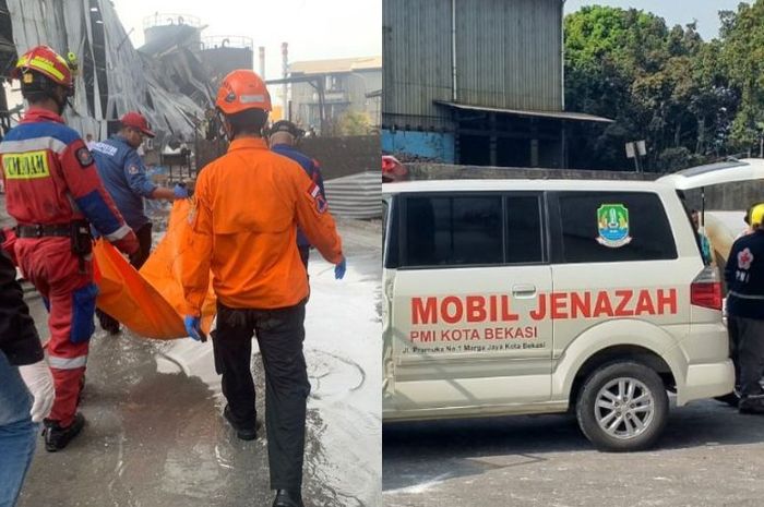 RS Polri Terima 12 Kantong Jenazah Korban Kebakaran Pabrik di Bekasi - Ntvnews.id