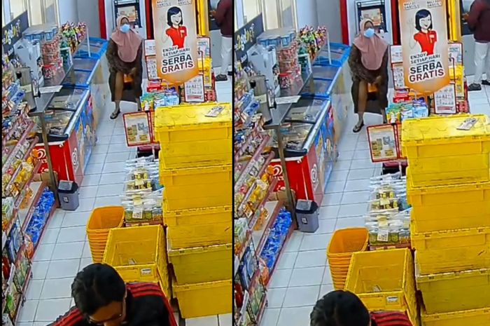 Gila! Emak-emak Curi Susu Formula di Alfamart, Sembunyikan ke Dalam Selangkangannya - Ntvnews.id