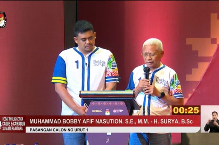 Quick Count Indikator di Sumut: Bobby-Surya 62,88%, Edy-Hasan 37,12%, Suara Masuk 60,67% ...