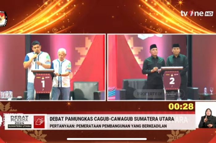 Bobby Diserang Soal Lampu Pocong dan Private Jet dalam Debat Pilkada Sumut - Ntvnews.id