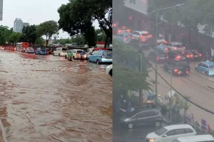 Banjir di TB Simatupang Arah Fatmawati Bikin Kemacetan Panjang, Sejumlah Mobil Mogok - Ntvnews.id