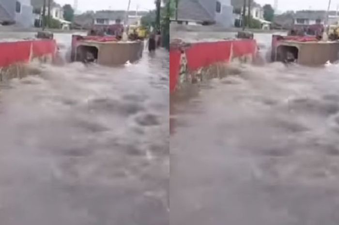 Banjir Kembali Melanda Tangsel, Tanggul Taman Mangu Indah Jebol Lagi ...