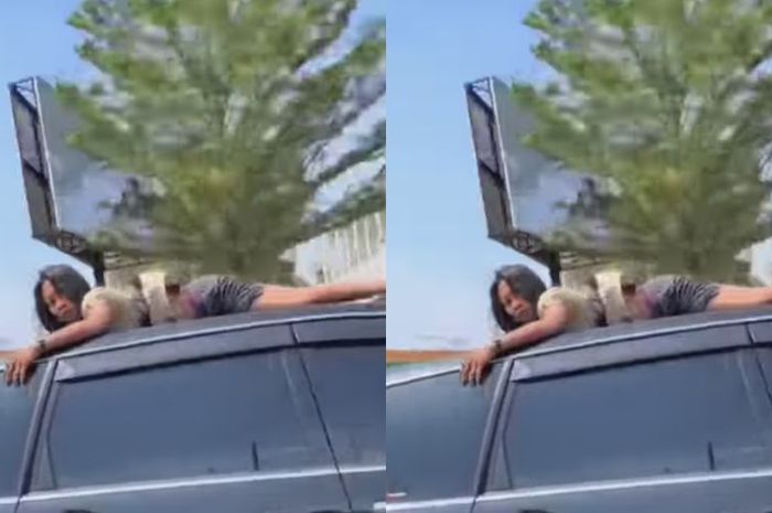Viral Wanita Naik ke Atas Mobil yang Sedang Berjalan di Summarecon ...