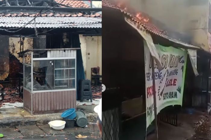 VIDEO: Ngeri Api Berkobar Hantam Dua Kios di Tangerang - Ntvnews.id