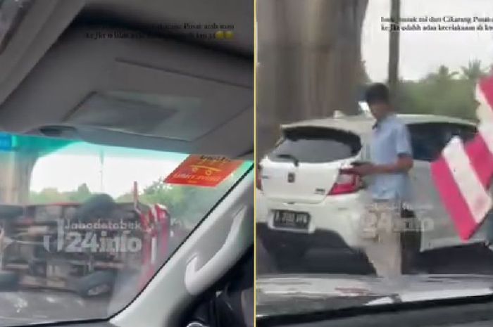 Tabrakan Beruntun Terjadi di Ruas Jalan Tol Jakarta-Cikampek KM 33 - Ntvnews.id