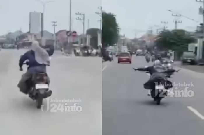 Viral Emak-emak Freestyle Berbahaya di Tengah Jalan, Malah Kesurupan Saat Dibekuk Polisi ...