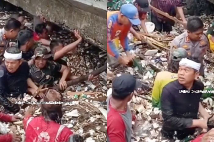 Dedi Mulyadi Turun ke Sungai Cipalabuan, Bersihkan Sampah Banjir di Sukabumi - Ntvnews.id