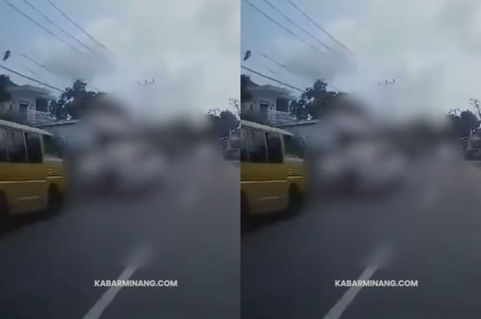 VIDEO: Kades Bawa Mobil Hilang Kendali Hantam Motor dan Angkot, Sampai ...