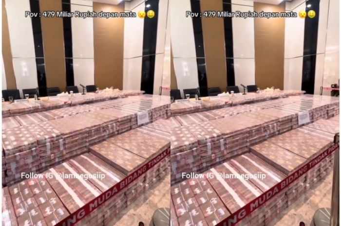 VIDEO: Begini Penampakan Tumpukan Duit Rp479 Miliar di Depan Mata Saat ...