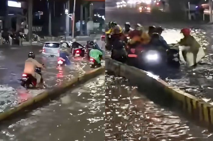 Banyak Motor Mogok Usai Terobos Banjir di Jalan Rasuna Said Kuningan - Ntvnews.id