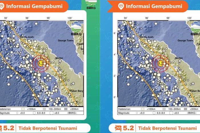 Gempa Magnitudo 5,2 Guncang Aceh Selatan, Tidak Berpotensi Tsunami - Ntvnews.id