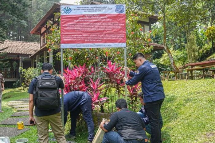 KLH Segel Empat Hotel dan Periksa 18 Lainnya di Puncak Akibat Dugaan Pencemaran Lingkungan ...