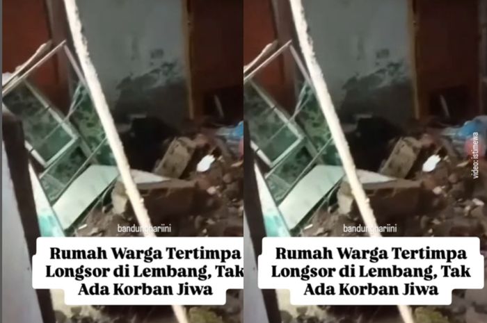 VIDEO: Rumah Warga di Lembang Tertimpa Longsor - Ntvnews.id