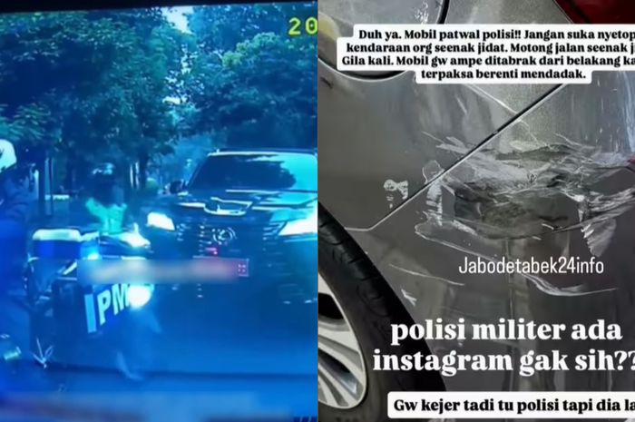 Viral! Patwal Polisi Militer Potong Jalur hingga Sebabkan Kecelakaan ...