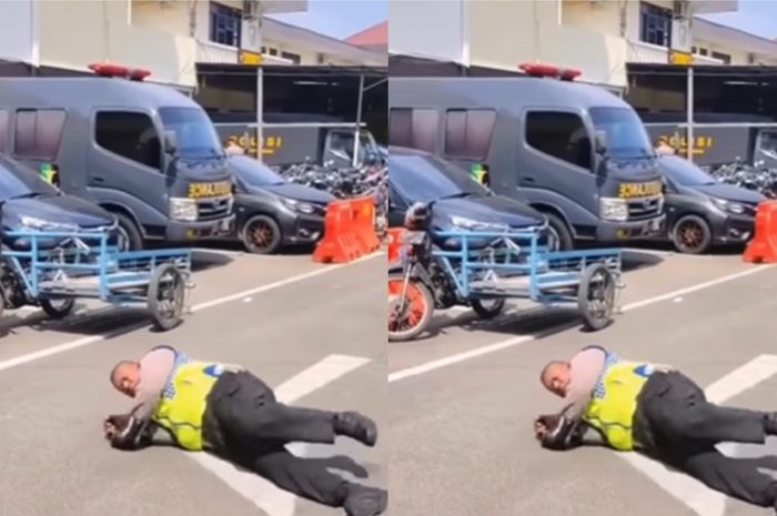 Aiptu Rudi Hartono Dihukum Guling-guling di Aspal Usai Pungli ke ...