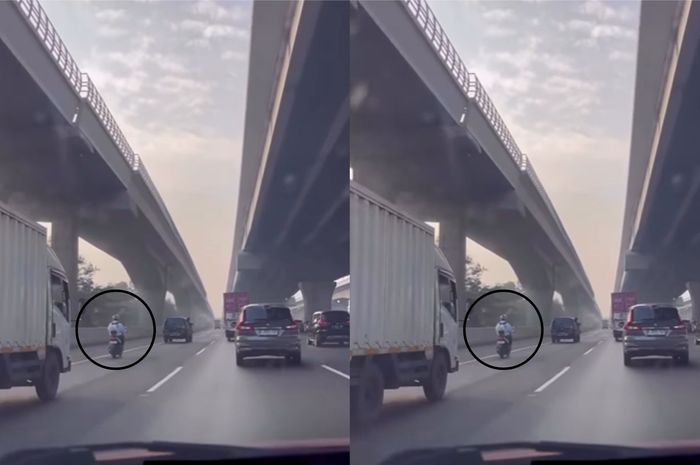 Viral Pengendara Motor Masuk Jalan Tol Jakarta-Cikampek - Ntvnews.id