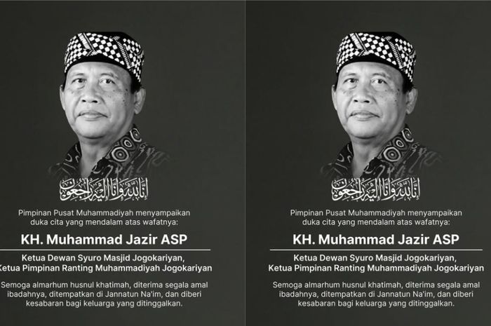 Innalillahi, Ustaz Jazir ASP Tokoh Masjid Jogokariyan Meninggal Dunia ...