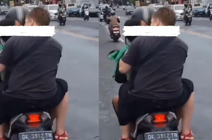 Viral Bule Bonceng Tiga Sambil Ciuman di Jalanan Bali - Ntvnews.id