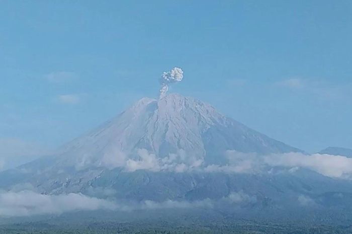 Gunung Semeru Erupsi, Kolom Letusan Capai 400 Meter di Atas Puncak - Ntvnews.id
