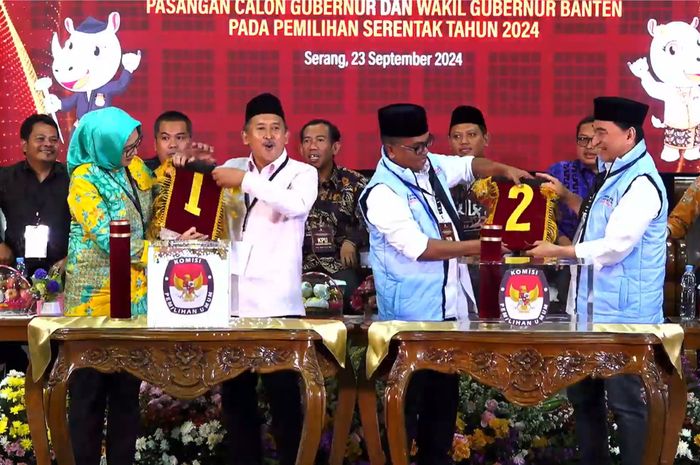 Pilkada Banten: Airin-Ade Nomor 1 dan Andra-Dimyati Nomor 2 - Ntvnews.id